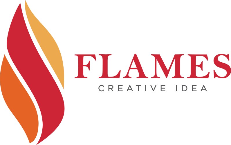 Flames logo design Royalty Free Vector Image - VectorStock