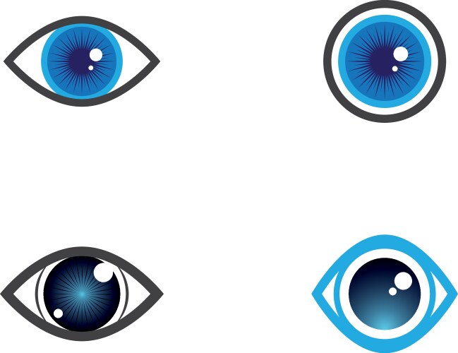 Eyes cartoon eyeballs Royalty Free Vector Image