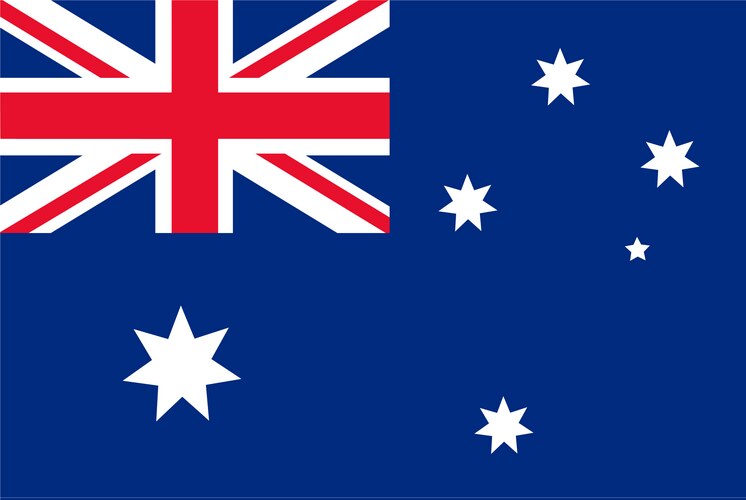 Australia flag Royalty Free Vector Image - VectorStock