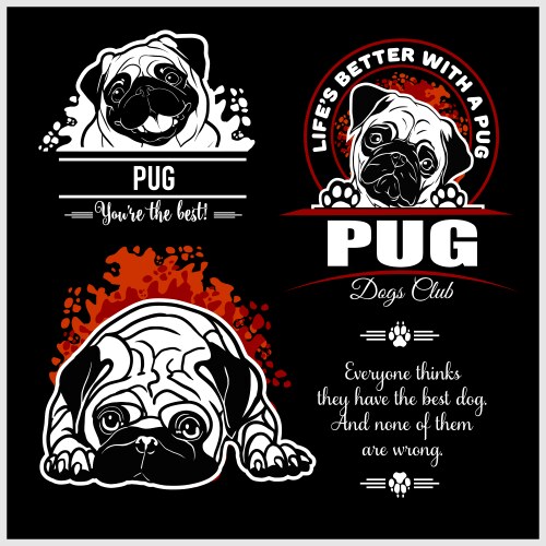 Pug Logo Vector Images (over 2,900)