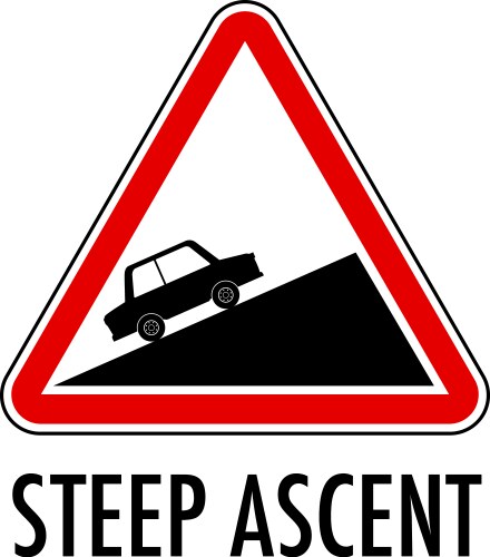 Red traffic sign on transparent background Vector Image