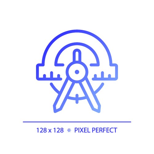 Data mining with stem pixel perfect gradient Vector Image