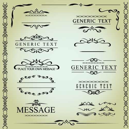 Decorative ornamental page decoration Royalty Free Vector