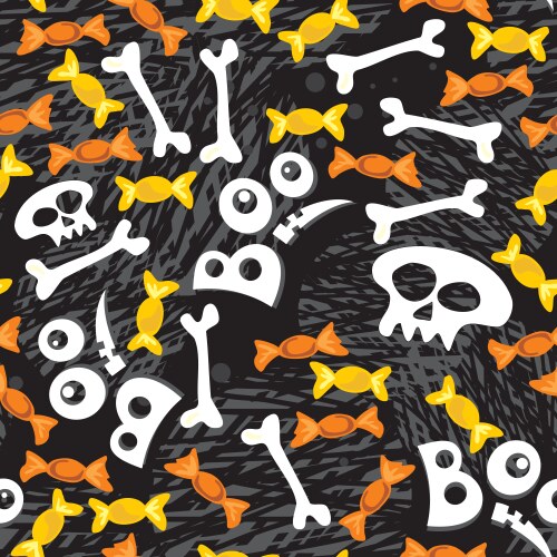 Halloween horror circle frame Royalty Free Vector Image