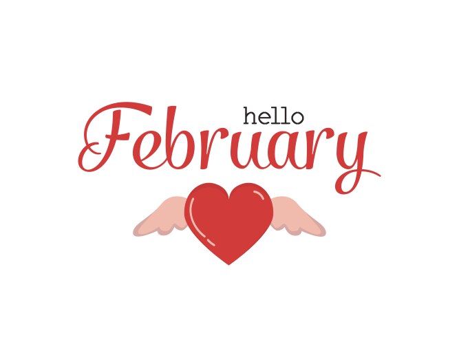 February Word Vector Images (over 5,000)