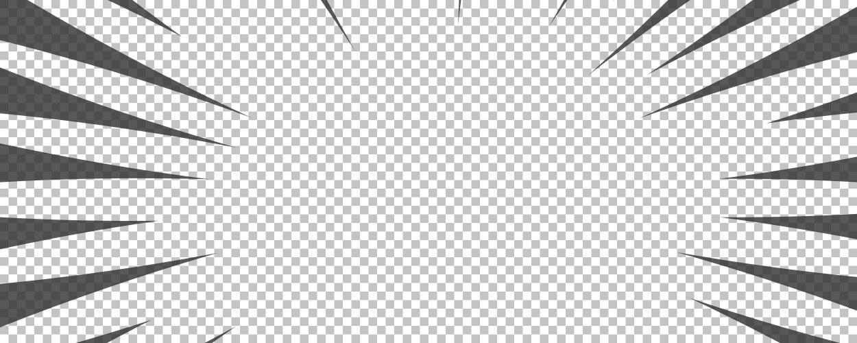 Black comic book transparent background Royalty Free Vector