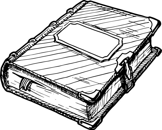 Old book Royalty Free Vector Image - VectorStock