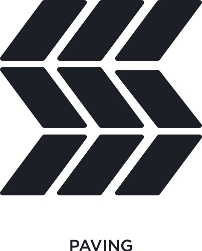 Two color paver icon from construction concept Vector Image