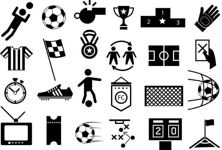 Sport icon set Royalty Free Vector Image - VectorStock