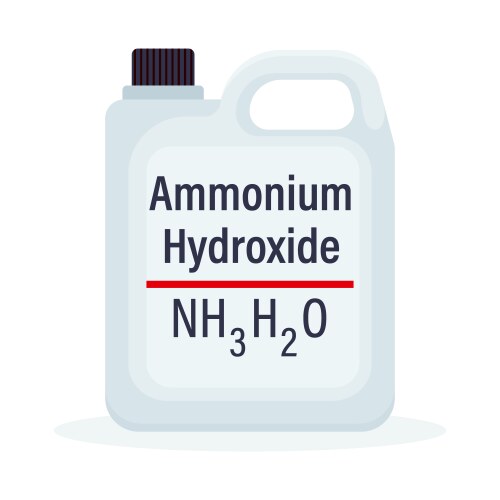 Hydrogen peroxide in a big plastic bottle cartoon Vector Image