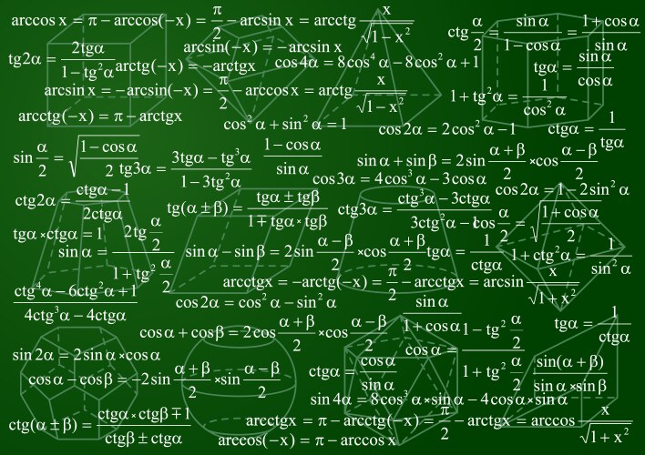 Green mathematics background Royalty Free Vector Image Green mathematics background Royalty Free Vector Image
