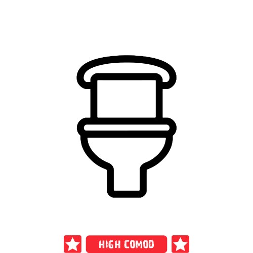 Exclusive high commode elevate your interior Vector Image