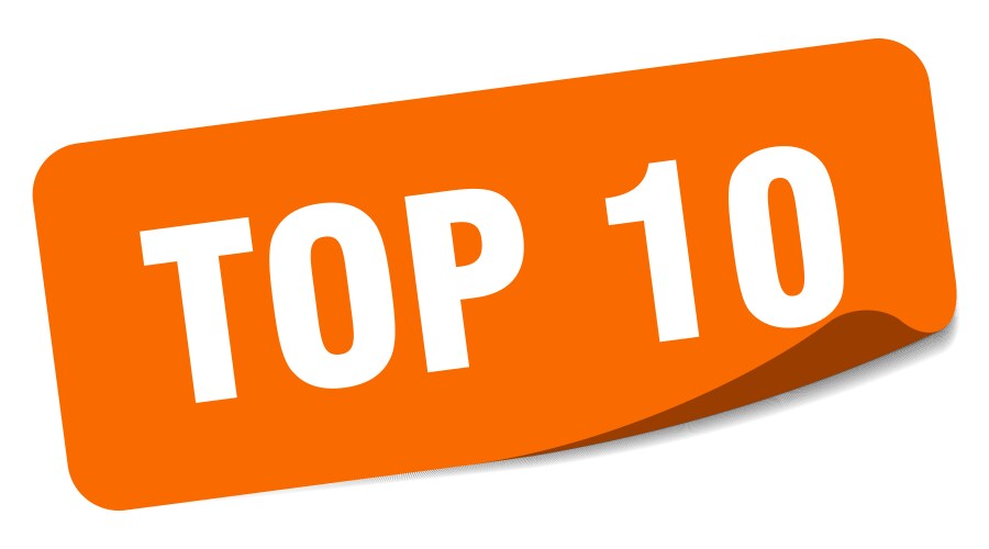Top 10 sticker label Royalty Free Vector Image