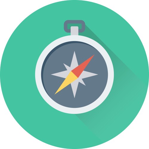 Compass tool icon Royalty Free Vector Image - VectorStock