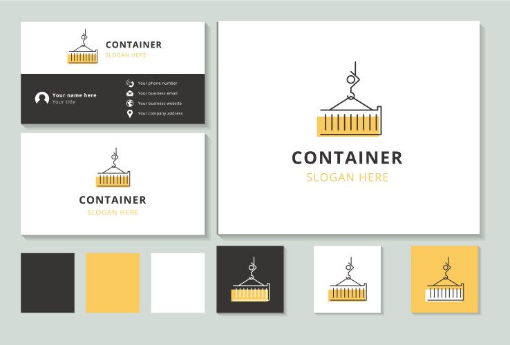 Logo Company Shipping Container Business Vector Images (over 1,500)