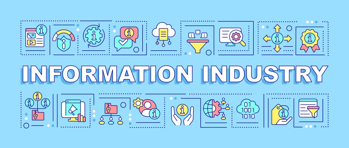 Data management word concepts dark blue banner Vector Image