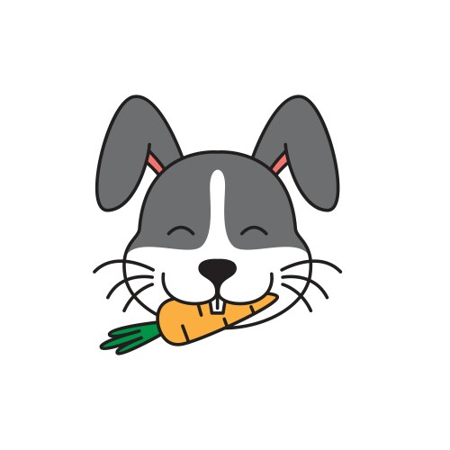 Cat dog rabbit pet logo design Royalty Free Vector Image