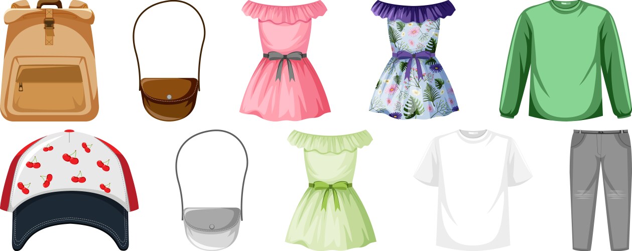 Isolated beautiful female outfit Royalty Free Vector Image