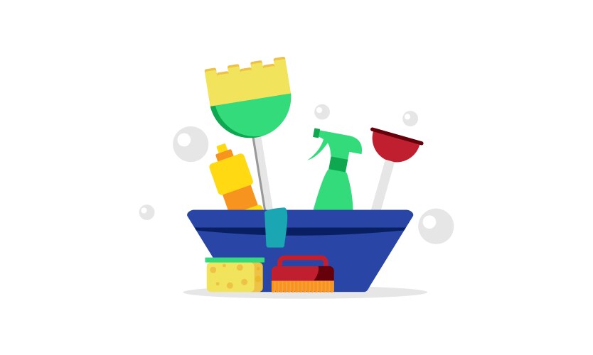 Creative cleaning service and clean concept logo Vector Image