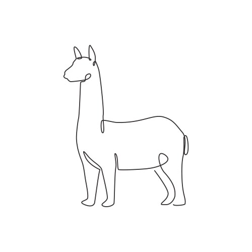 Line Art Llama Vector Images (over 510)