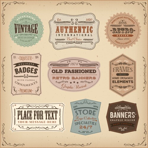 Vintage old rum label for bottle Royalty Free Vector Image