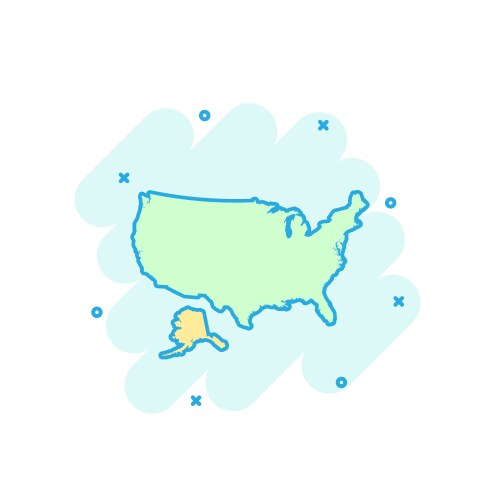 Map of United States Cartoon Vector Images (over 610)