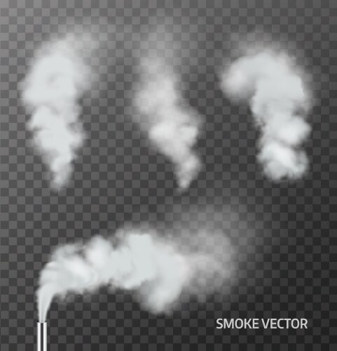 Explosion smoke blast realistic 3d Royalty Free Vector Image