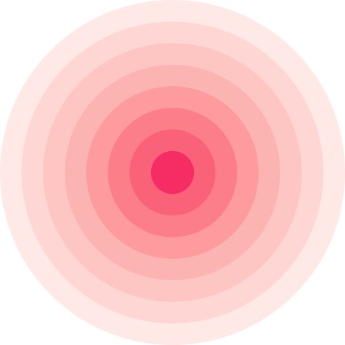 Grey concentric rings epicenter theme simple Vector Image