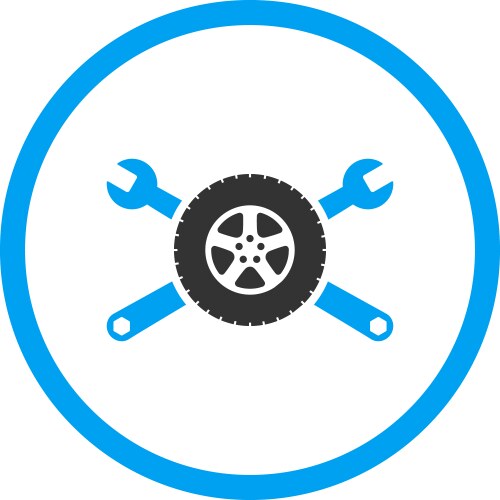 Tire service icon Royalty Free Vector Image - VectorStock