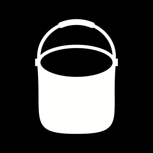 Pail icon Royalty Free Vector Image - VectorStock