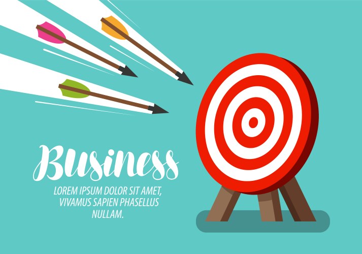 Target arrows banners Royalty Free Vector Image