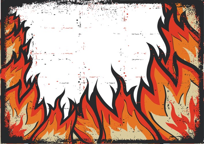 Fire poster Royalty Free Vector Image - VectorStock