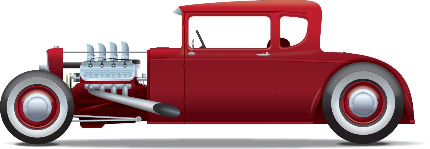 Hot rod Royalty Free Vector Image - VectorStock
