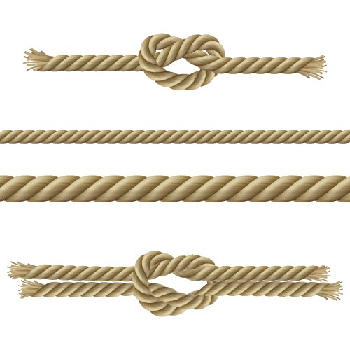 Rope frames set Royalty Free Vector Image - VectorStock