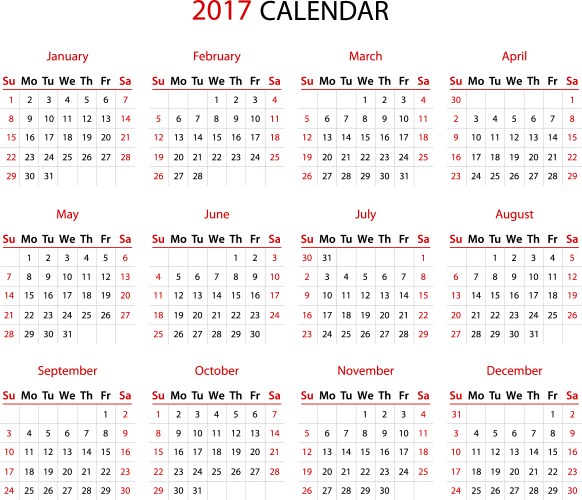 2024 year calendar design Royalty Free Vector Image