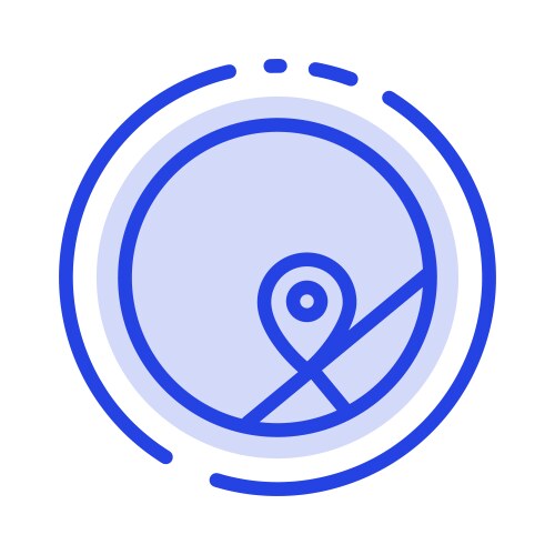 Basic map location mobile app button android Vector Image