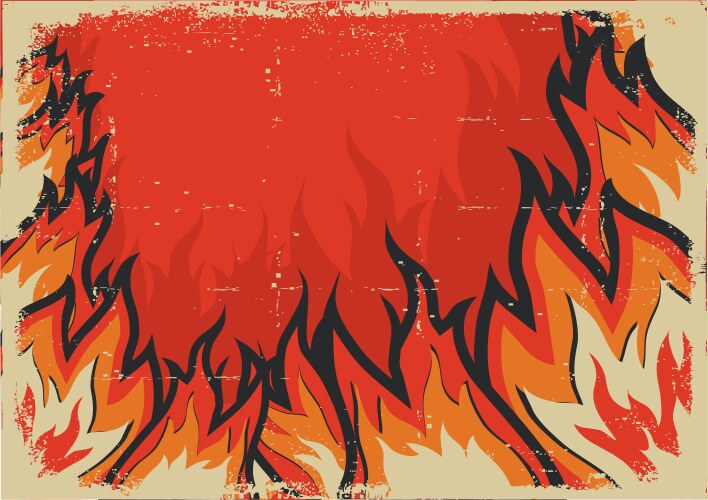 Fire flames background Royalty Free Vector Image