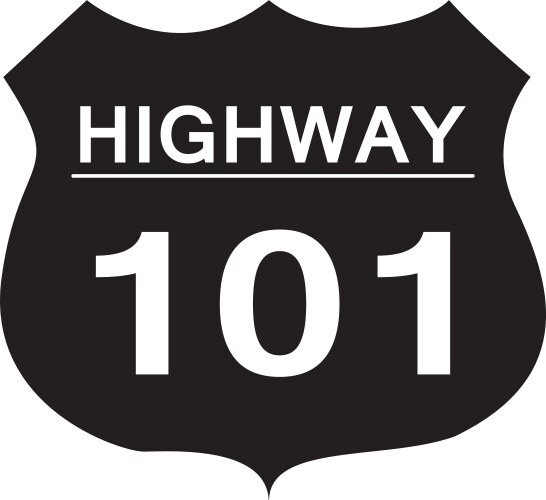 Route 66 road sign Royalty Free Vector Image - VectorStock