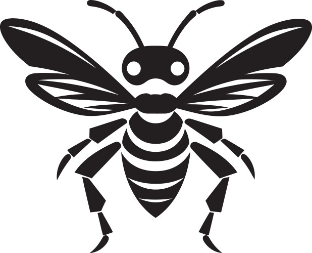 Unleash the buzz hornet mascot logo design Vector Image