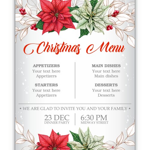 Christmas Menu Border Vector Images (over 2,000)
