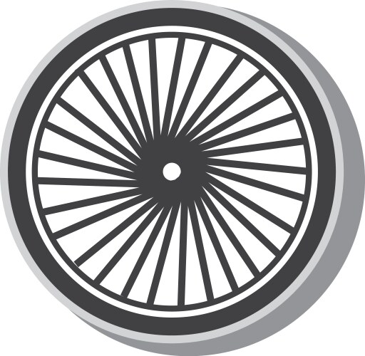 Bike wheel Royalty Free Vector Image - VectorStock
