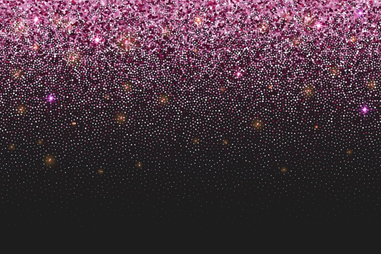 Pink glitter background with rose sparkles Vector Image