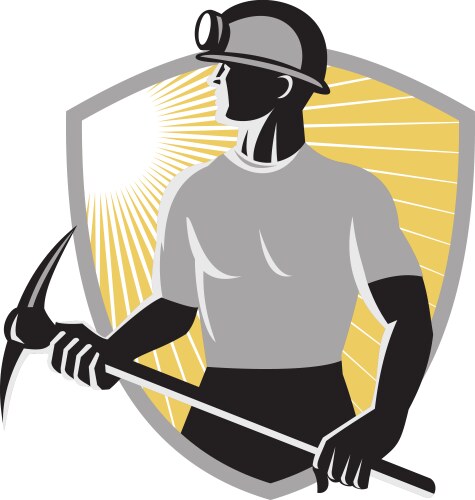 Miner Royalty Free Vector Image - VectorStock