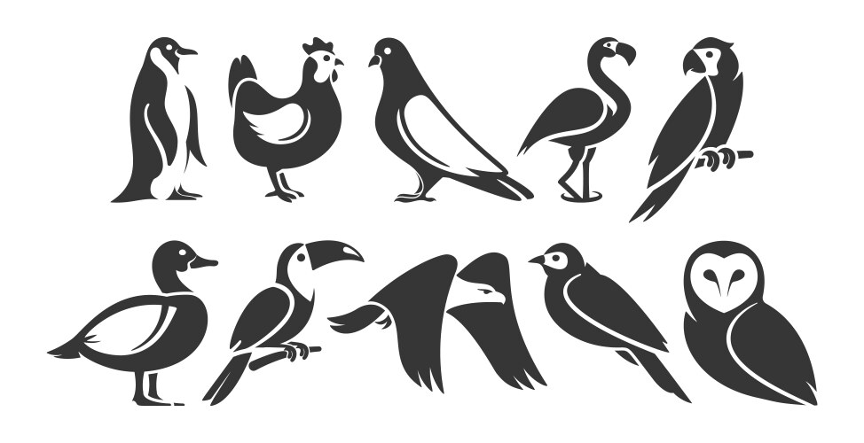 Negative Space Animals Vector Images (over 3,500)