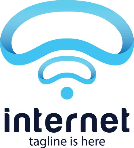 Global internet logo Royalty Free Vector Image