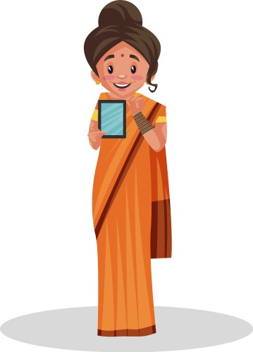 Goddess sita cartoon character Royalty Free Vector Image