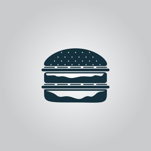 Hamburger web icon Royalty Free Vector Image - VectorStock