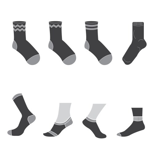 Sock clipart drawing icon symbol Royalty Free Vector Image