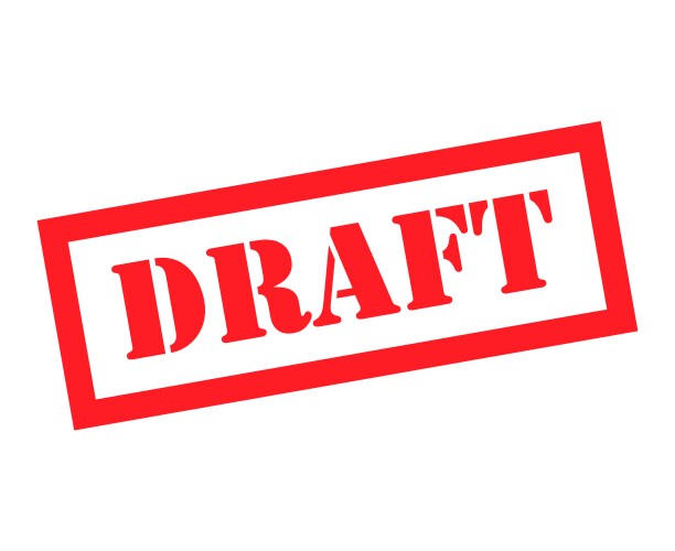 Set of draft stamp symbol label sticker sign Vector Image