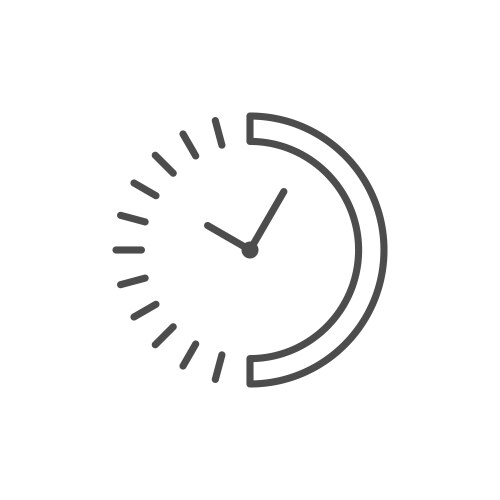 36m symbol period after opening icon Royalty Free Vector